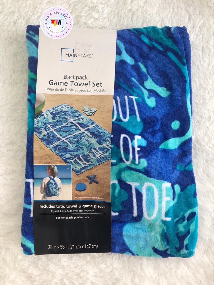 Mainstays Tic Tac Toe Game Towel, Women's Fashion, Bags & Wallets ...