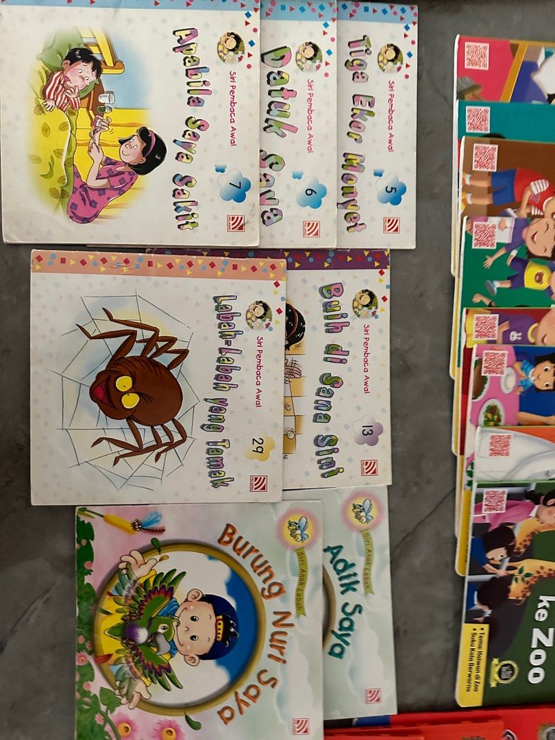 Malay books bundle kids children suku kata, Hobbies & Toys, Books ...