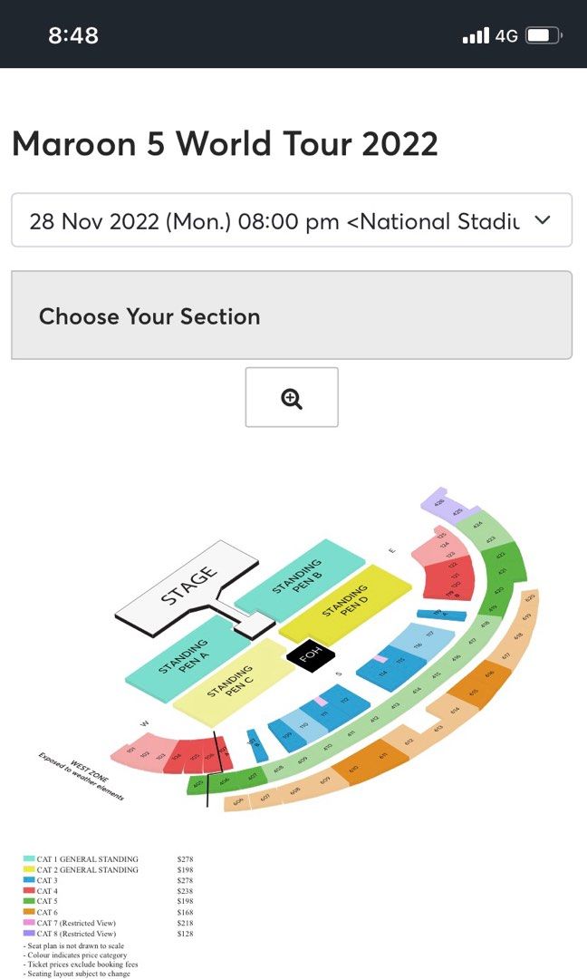 Maroon 5 World Tour 2022, Tickets & Vouchers, Event Tickets on Carousell