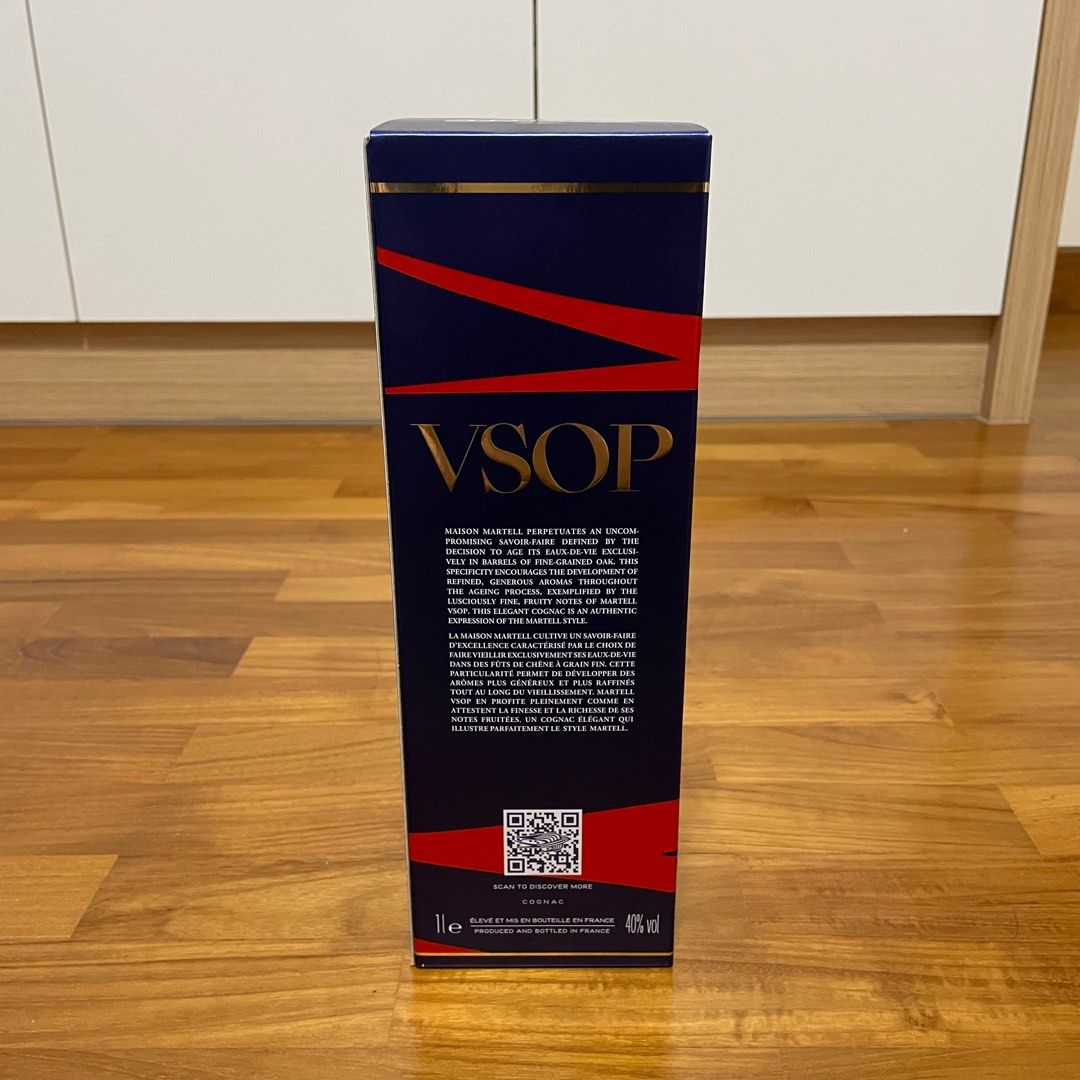Martell VSOP 1L (New), Food & Drinks, Alcoholic Beverages on Carousell