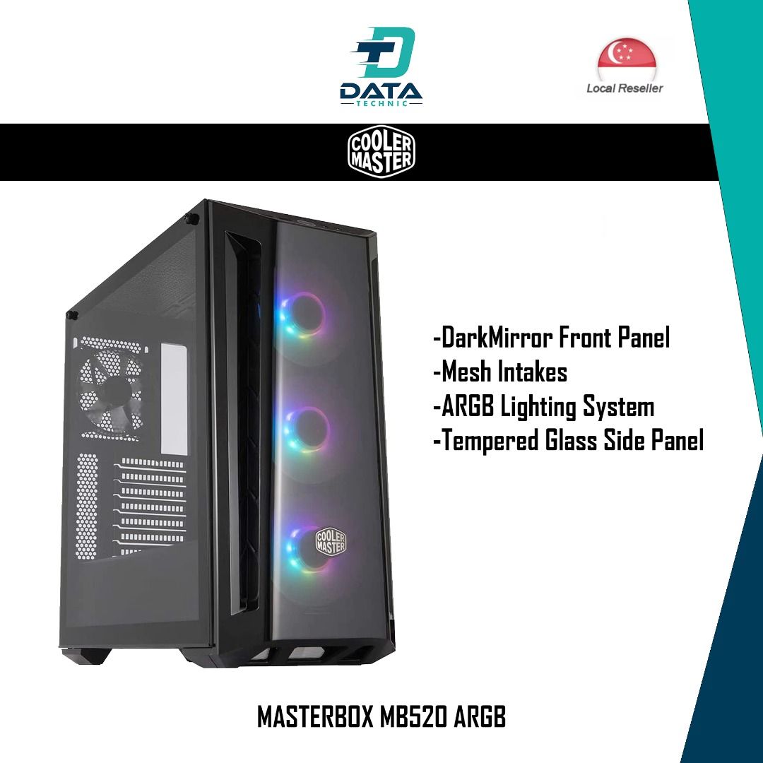 MASTERBOX MB520 ARGB, Computers & Tech, Parts & Accessories, Computer ...