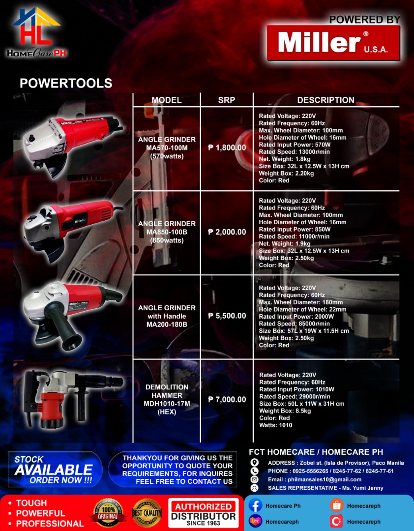 Miller Powertools Flyers, Commercial & Industrial, Industrial Equipment ...
