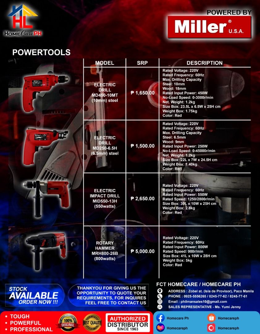 Miller Powertools Flyers, Commercial & Industrial, Industrial Equipment ...