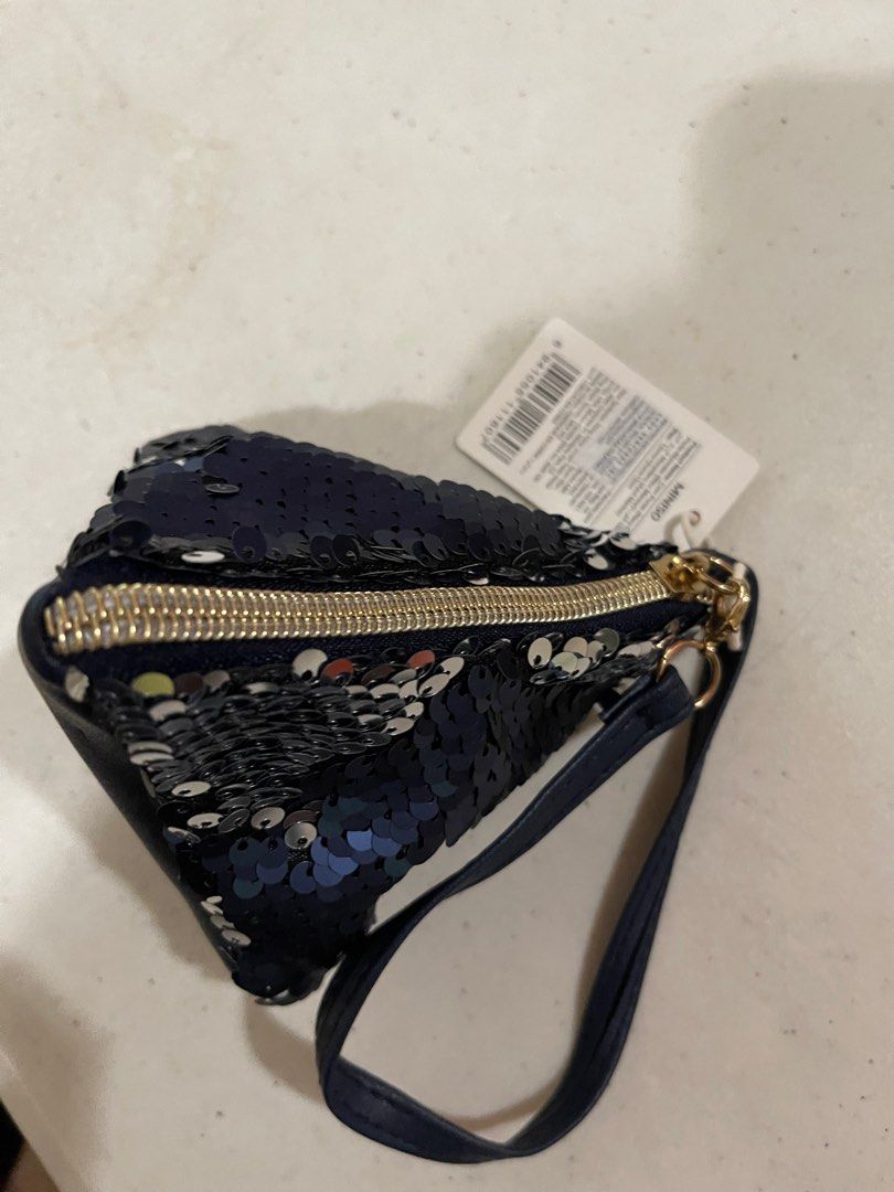 Miniso Pyramid Sequin Pouch, Women's Fashion, Bags & Wallets, Purses ...