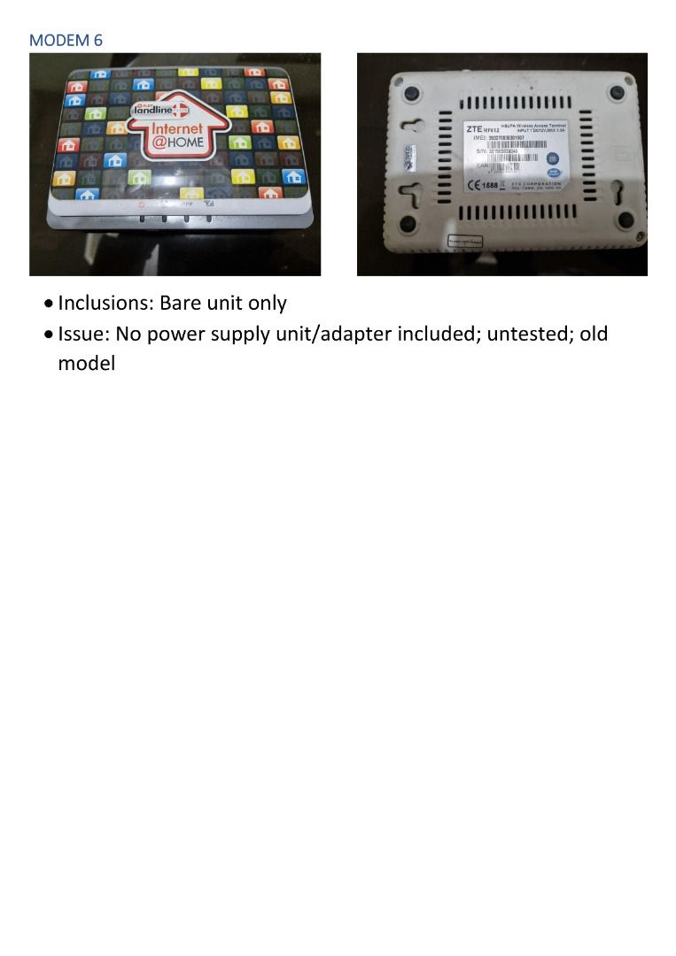 MODEMS/ROUTERS FOR SALE, Computers & Tech, Parts & Accessories ...