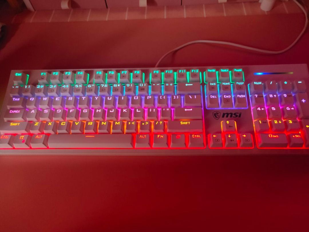 MSI GK50Z RGB Mechanical Keyboard (Blue Switch), Computers & Tech, Parts & Accessories, Computer ...