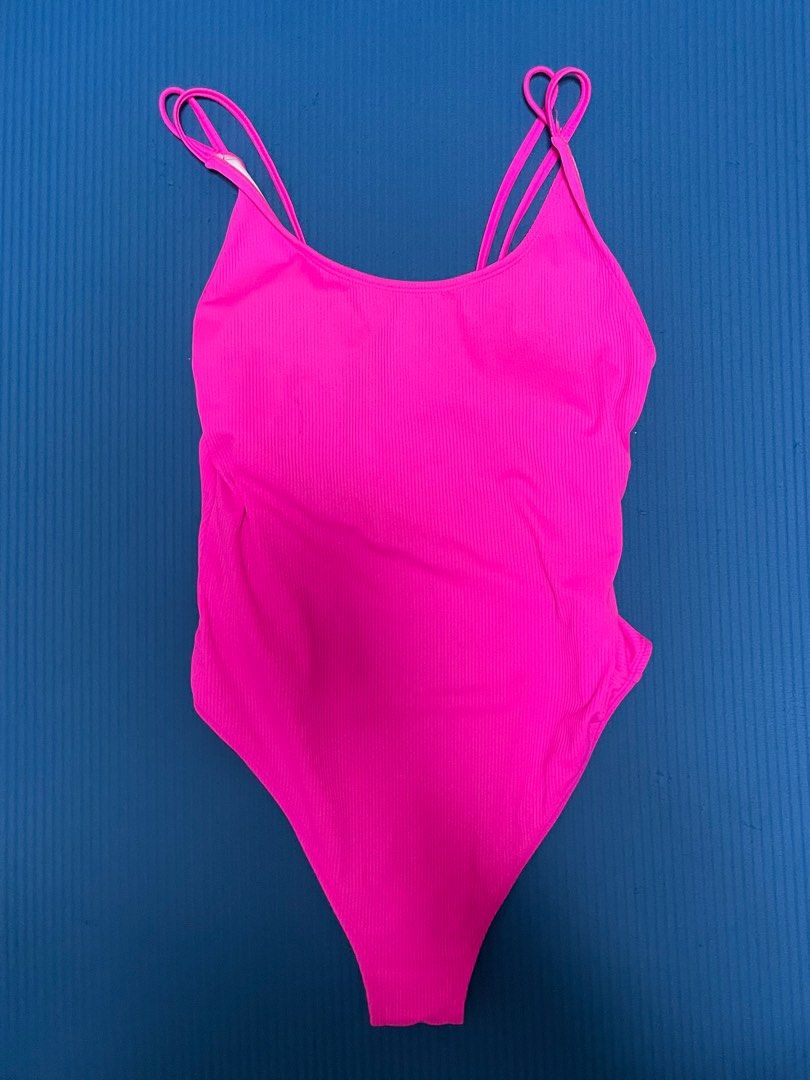 Neon pink Cotton on swimsuit, Women's Fashion, Swimwear, Bikinis ...