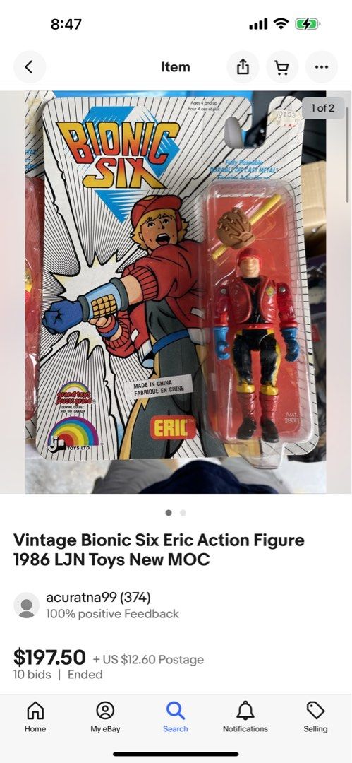 New 1986 MOC vintage Bionic Six - Eric, Hobbies & Toys, Toys & Games on Carousell