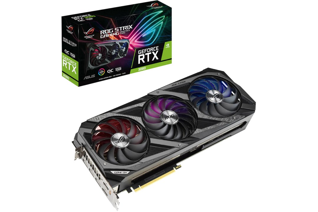 3080 NVIDIA ASUS ROG Strix GAMING OC 3080 10G OC Graphics Card (ROG-STRIX-RTX3080-O10G-GAMING ...