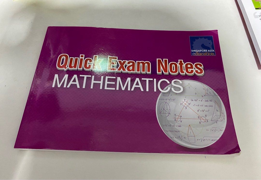 O Level Quick Exam Notes Math, Combined Chem and Bio, Hobbies & Toys ...