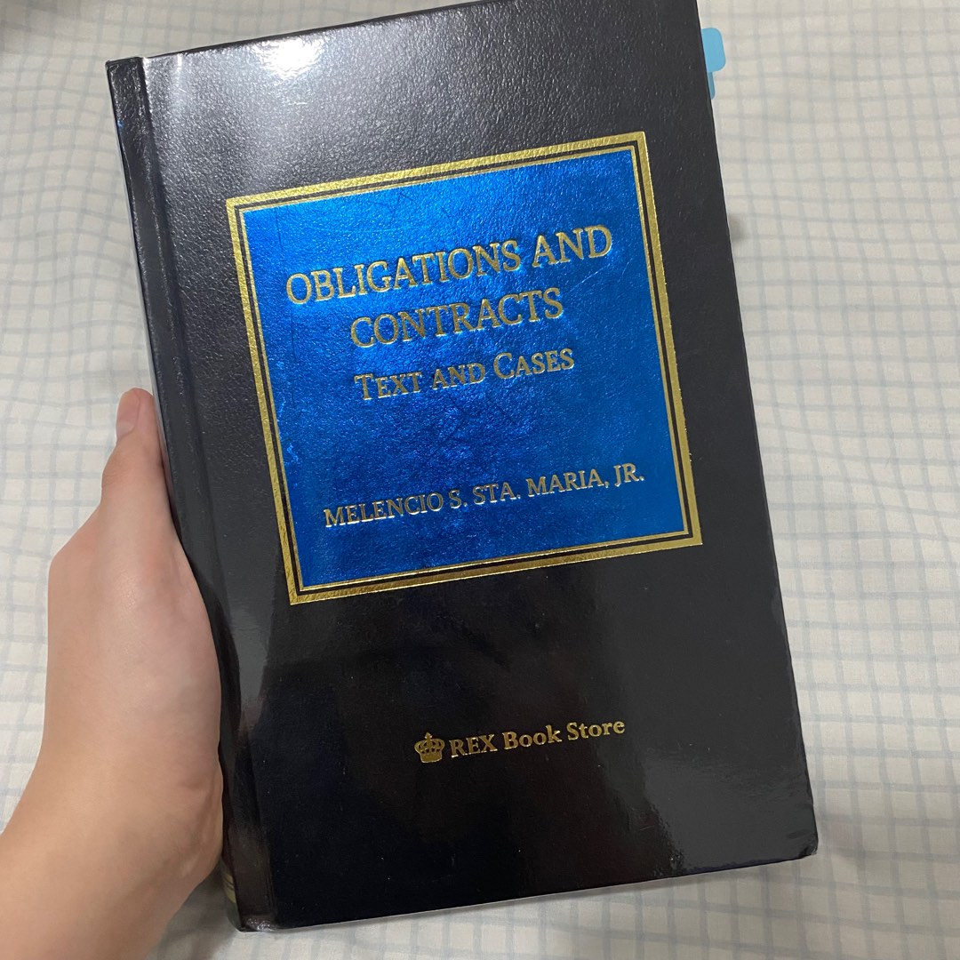 Obligations and Contracts Sta. Maria (Text and Cases), Hobbies & Toys ...