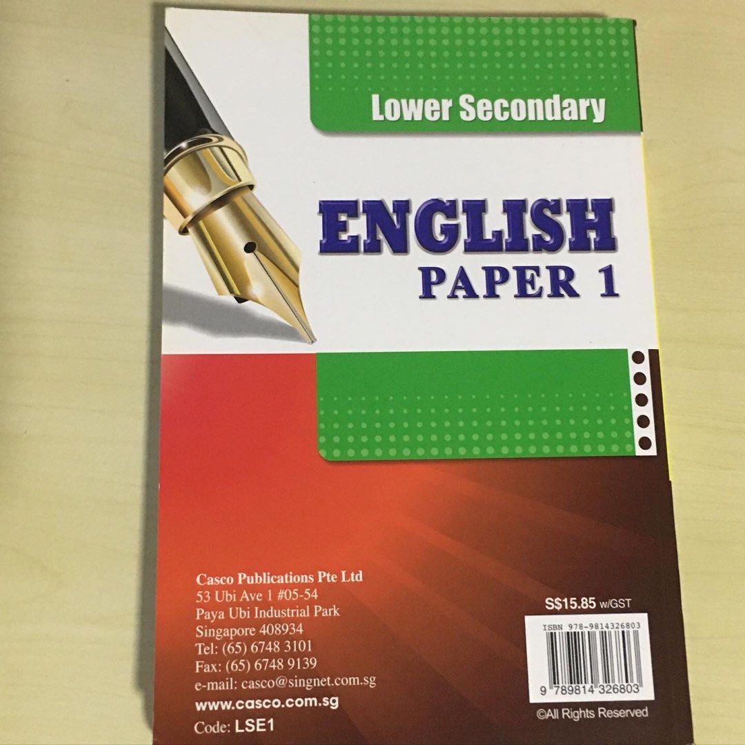 Olevel English Paper 1 Aid Book, Hobbies & Toys, Books & Magazines ...