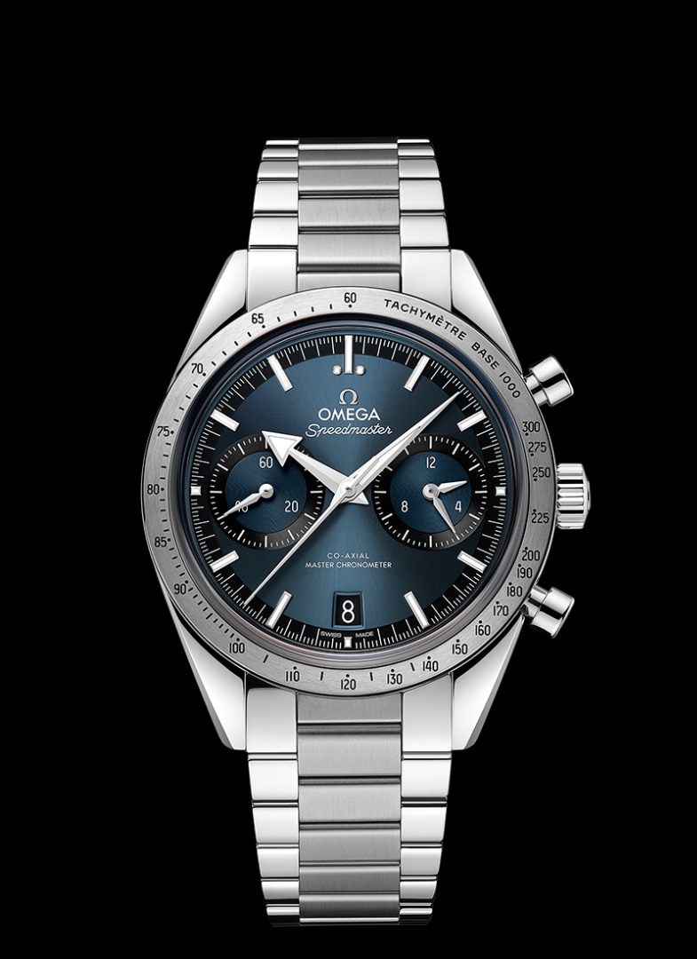 Omega Speedmaster 57 (2022) - Blue dial with steel bracelet + leather ...