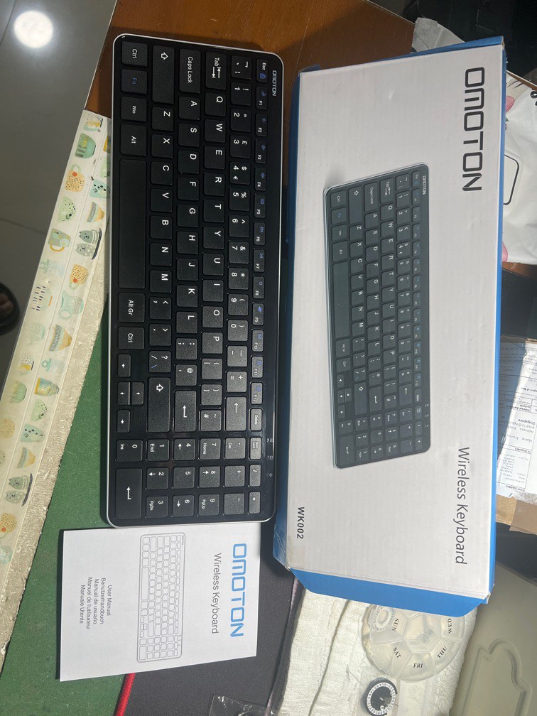 OMOTON Wireless Keyboard - Battery operated (9620), Computers & Tech ...