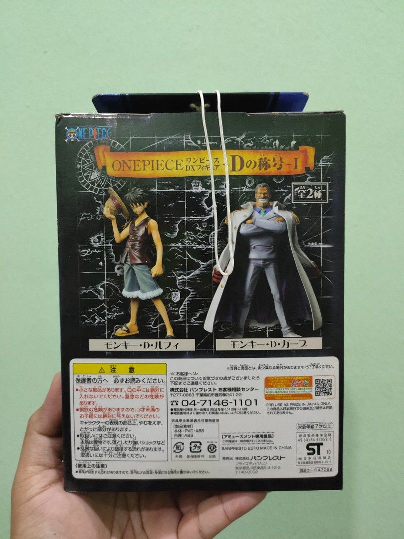 One Piece Garp DXF Original Gold Sticker, Hobbies & Toys, Toys & Games ...