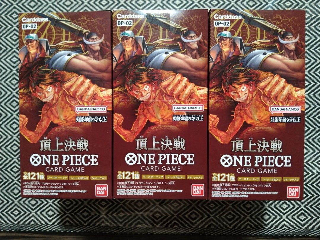 One Piece TCG OP-02 Booster Box, Hobbies & Toys, Toys & Games on Carousell