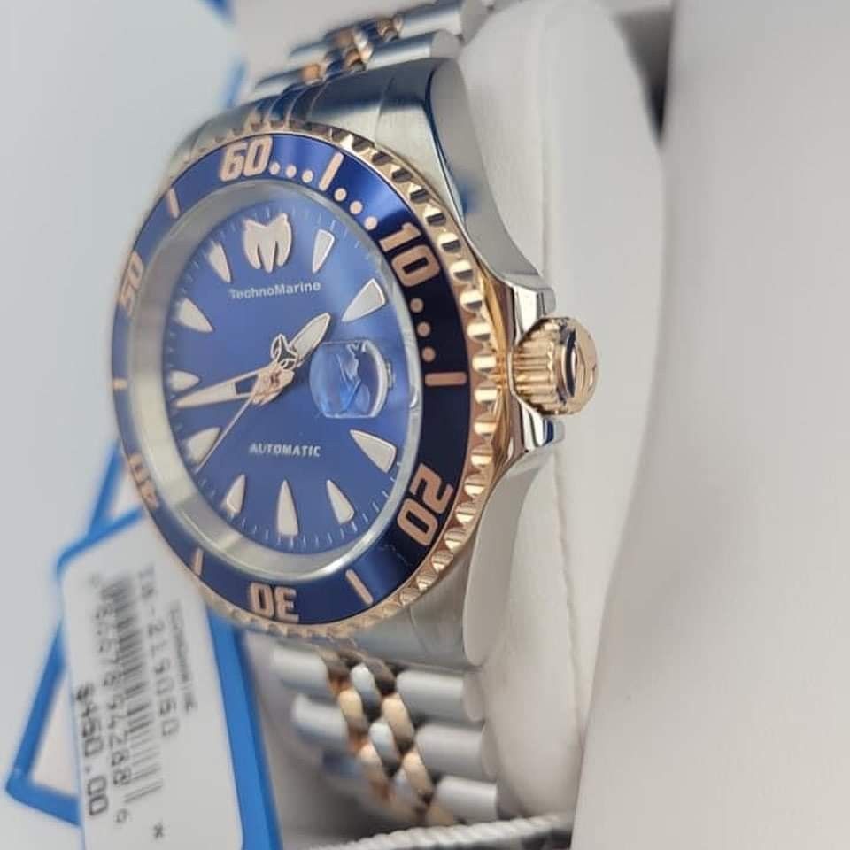Original Technomarine Automatic Watch - Blue Dial TM-219050, Luxury ...