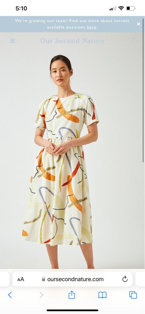 Our Second Nature Courtyard Midi Dress, Women's Fashion, Dresses & Sets ...