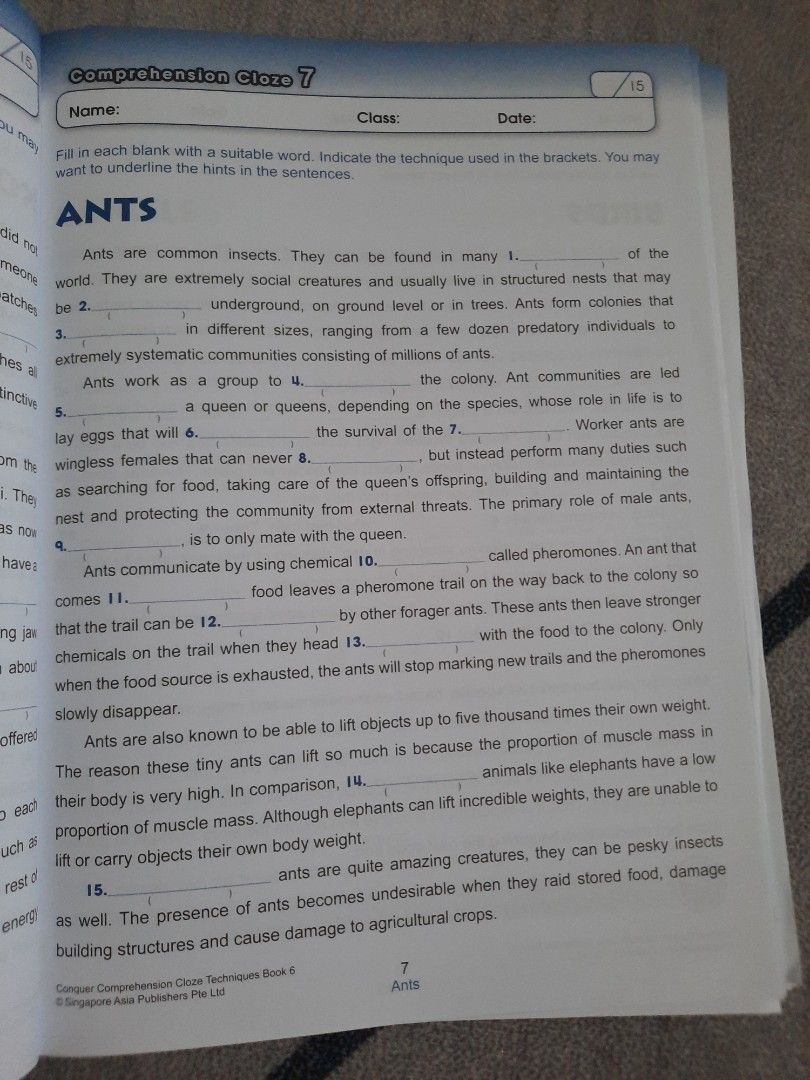 P6 PSLE Grammar MCQs explained with FREE used Conquer Comprehension ...