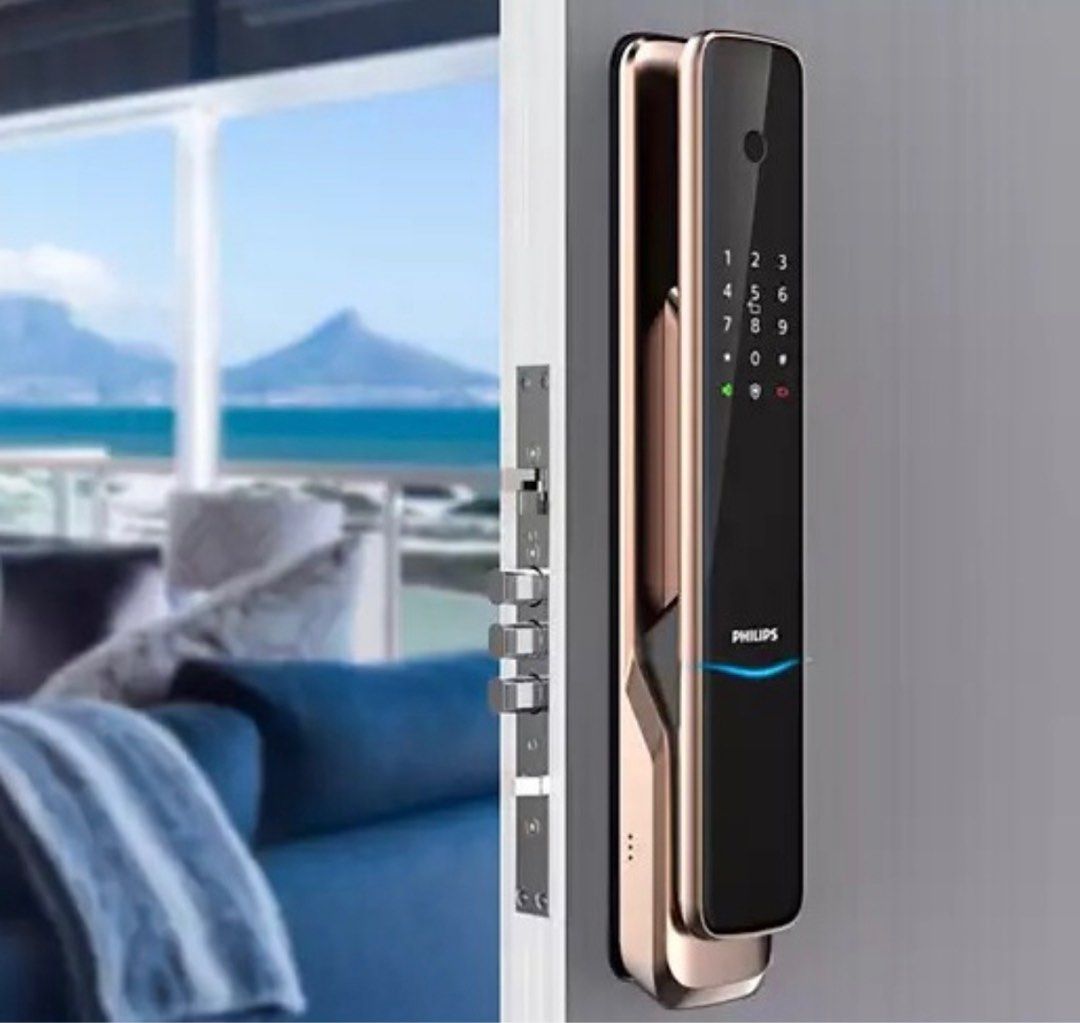 Philips 9300 digital lock with installation, Furniture & Home Living ...
