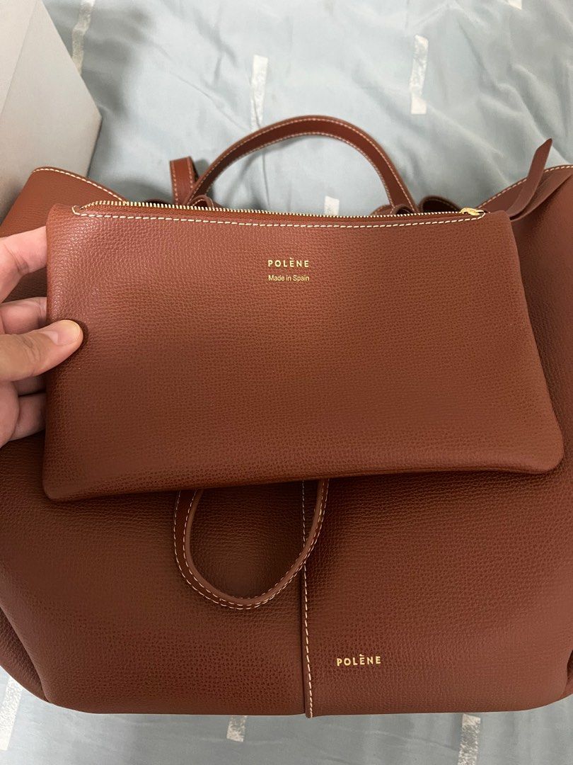 Polene Cyme Cognac (Regular, not mini), Luxury, Bags & Wallets on Carousell