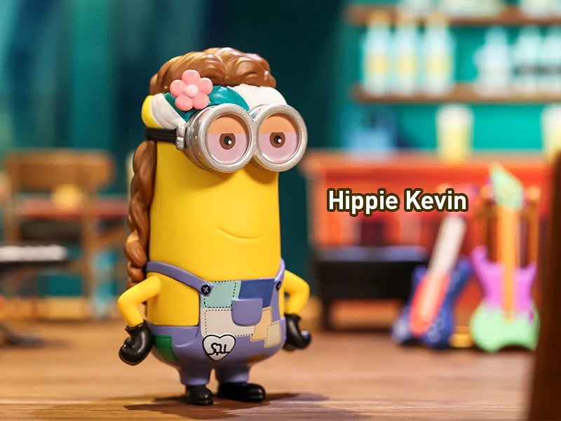 Pop Mart minions the rise of gru series: hippie kevin, Hobbies & Toys ...