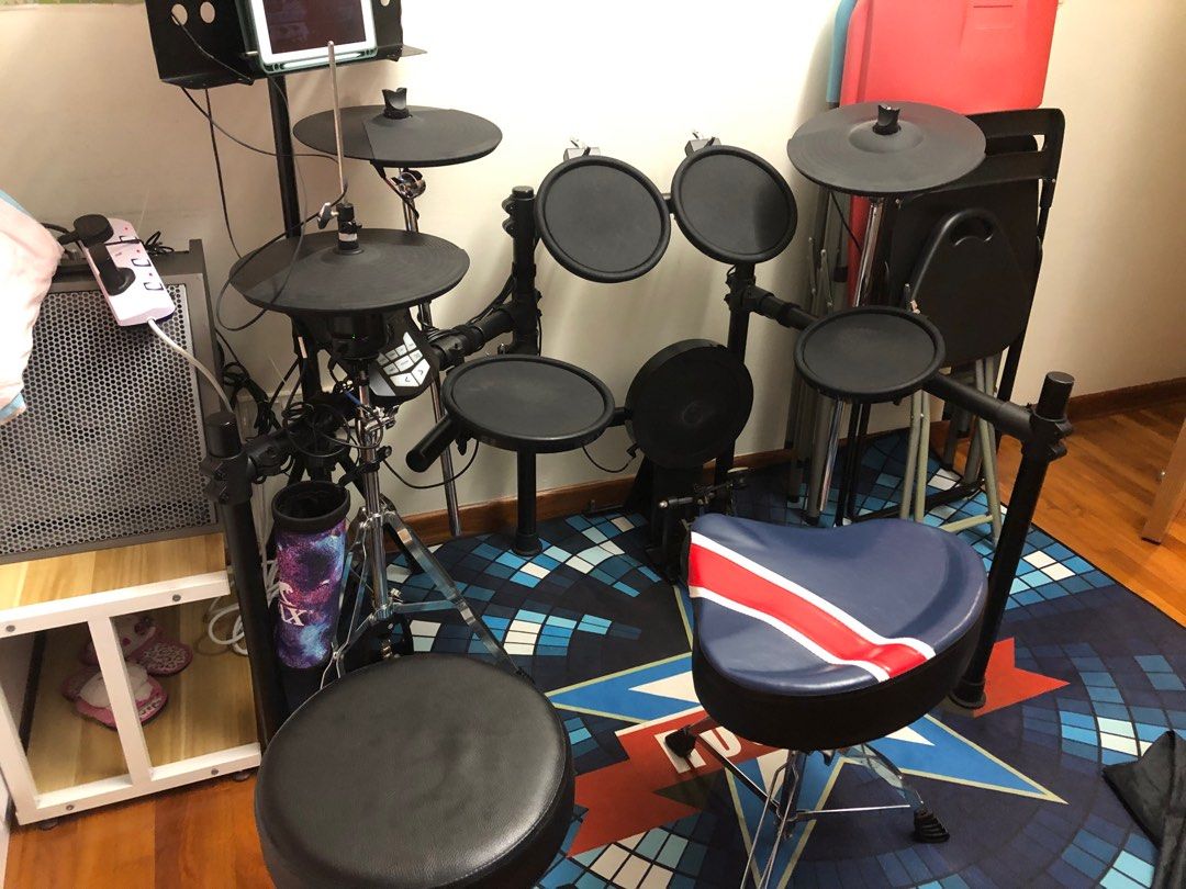 Preloved Electric Drum Set, Hobbies & Toys, Music & Media, Musical ...