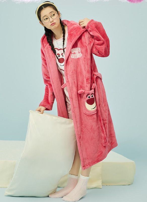 [PREORDER] SPAO X PIXAR LOTSO ROBES PYJAMAS LONG SLEEVE FLEECE WEAR ...