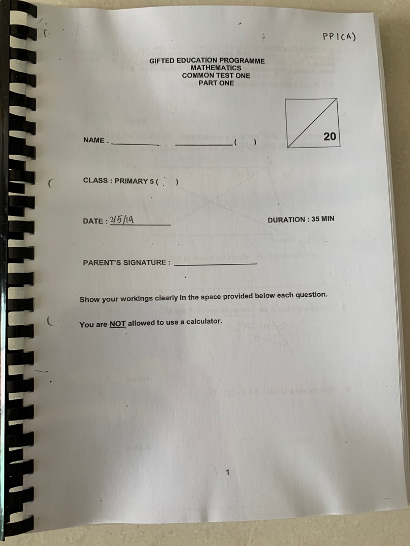 Primary 5 GEP MOE Past Year Papers plus Notes, Hobbies & Toys, Books ...