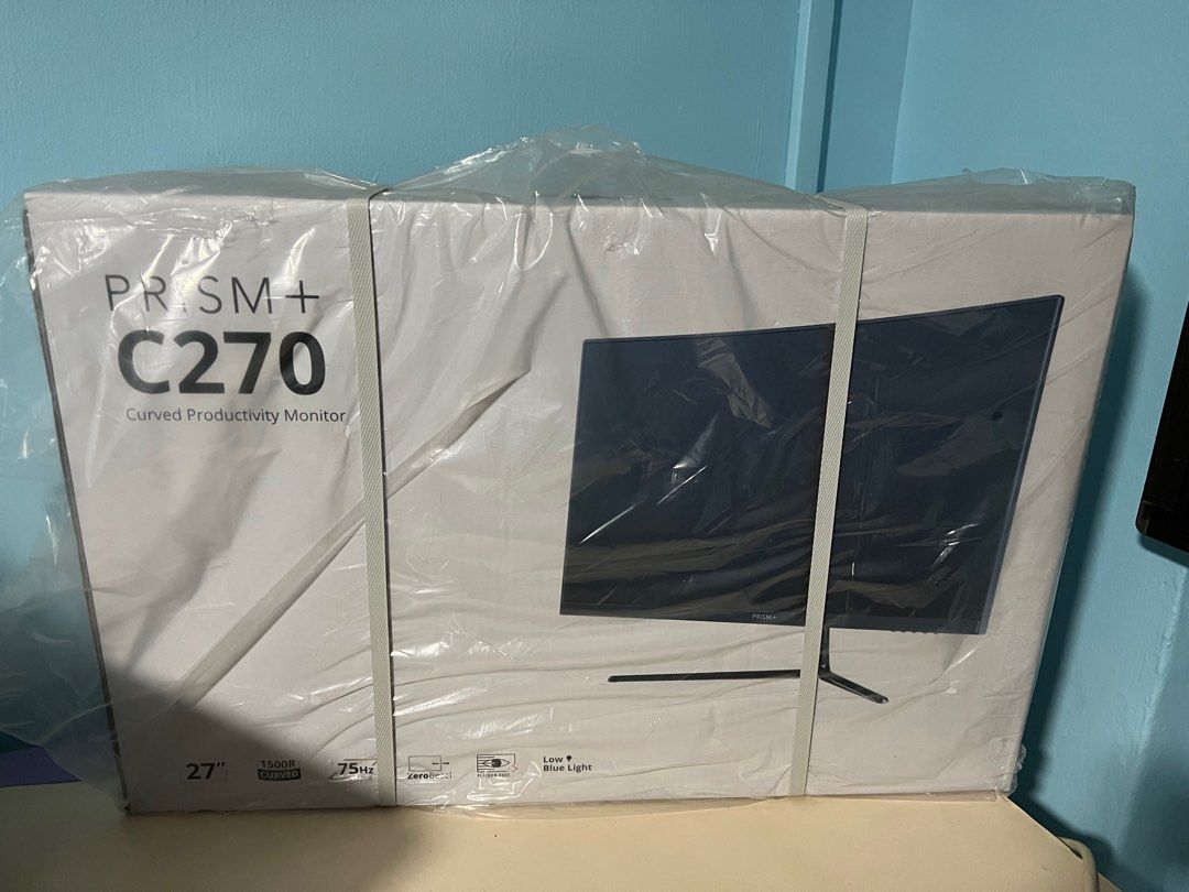 PRISM+ C270 27inch FHD 75Hz Curved Monitor, Computers & Tech, Parts ...