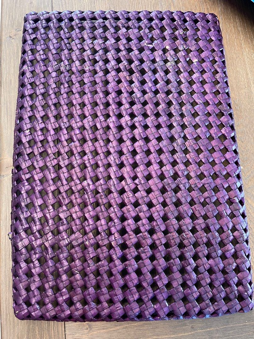 Purple Rattan Tray Dulang Rotan, Furniture & Home Living, Home Decor ...
