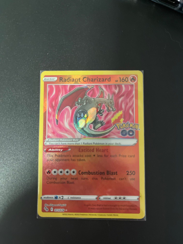 Pokemon Radiant charizard, Hobbies & Toys, Toys & Games on Carousell