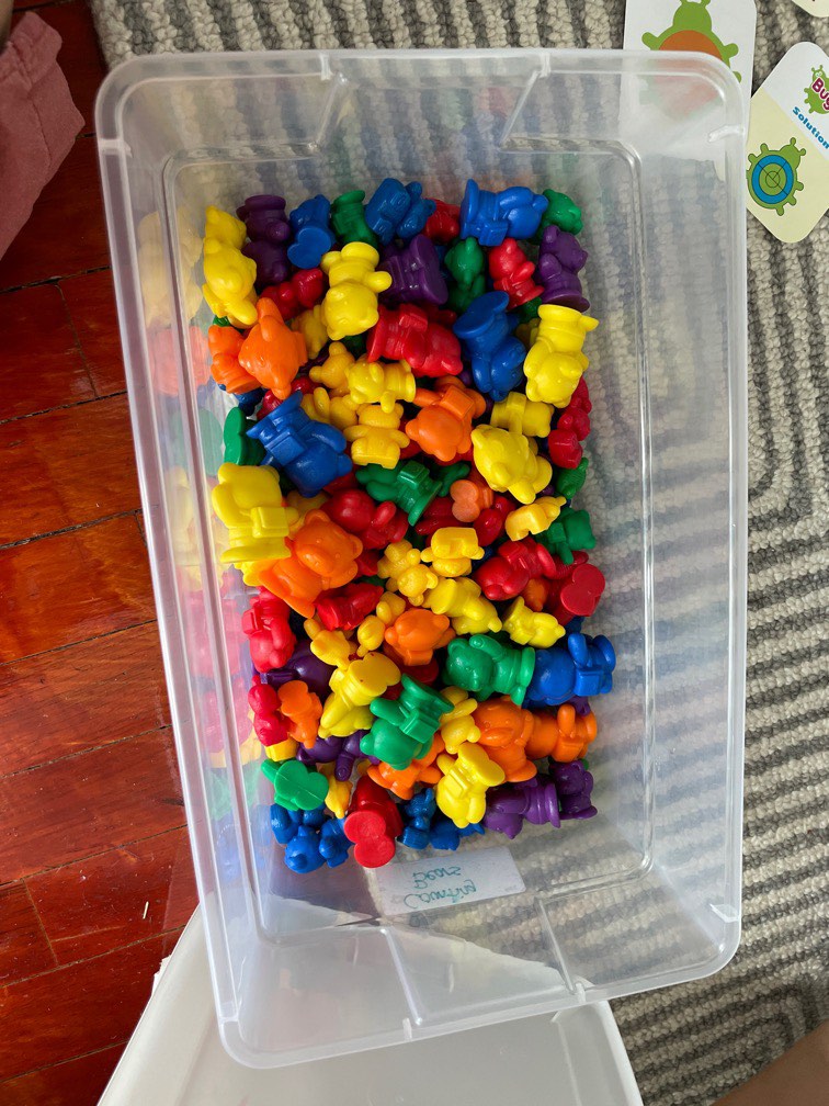 Rainbow counting bears, Hobbies & Toys, Toys & Games on Carousell
