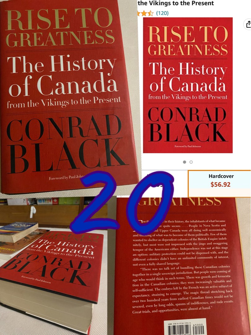 Rise to greatness The history of Canada, Hobbies & Toys, Books ...