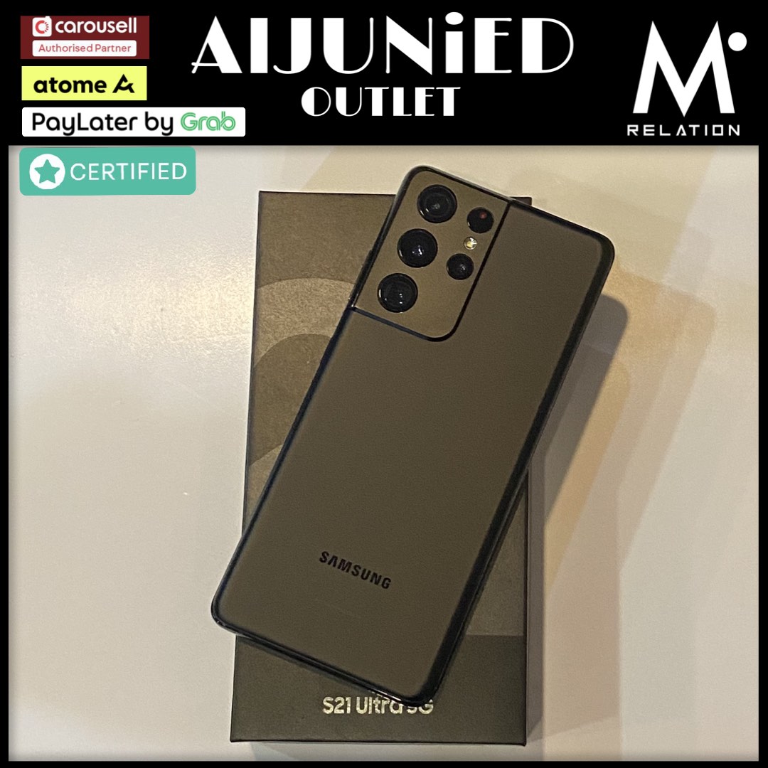 Samsung Galaxy S21 Ultra 5G Phantom Black | 12GB RAM/256GB Memory #1144 ...