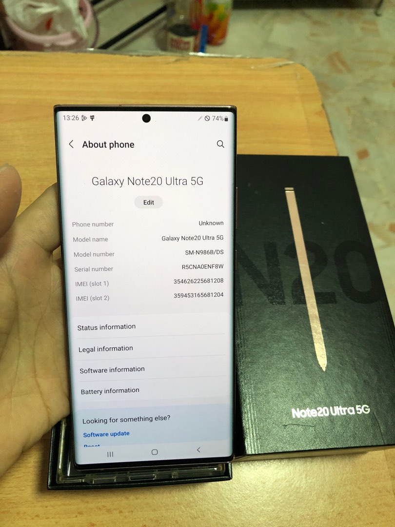 Samsung Note 20 Ultra 5G/12+256GB/Bronze, Mobile Phones & Gadgets ...