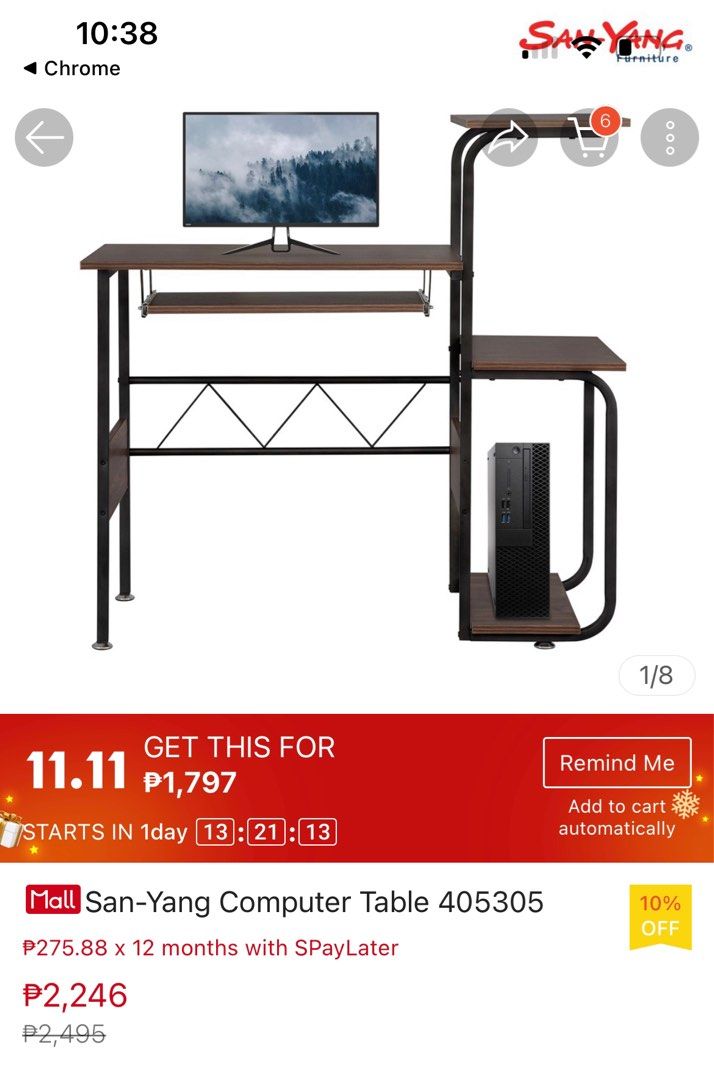 San Yang Computer Table, Furniture & Home Living, Office Furniture ...