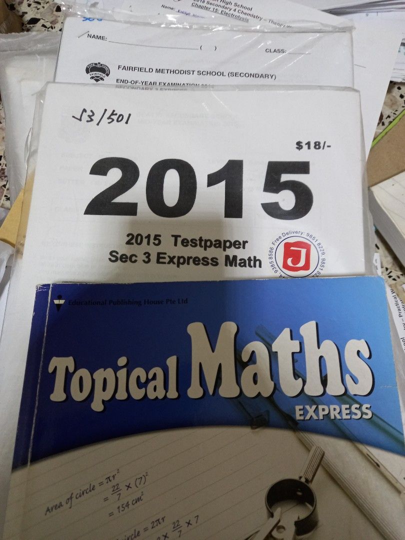 Sec 3 math practice papers and assessment book, Hobbies & Toys, Books ...