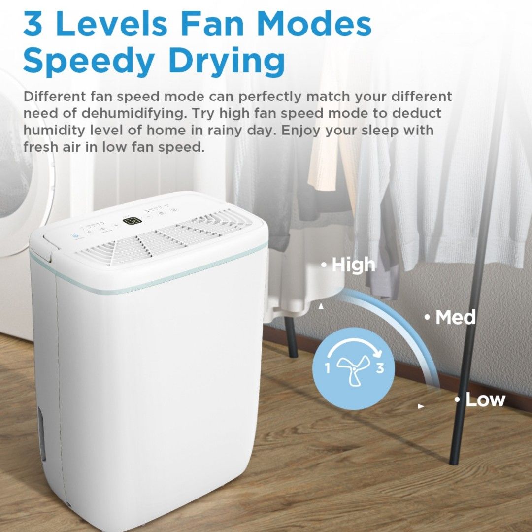 【SG Ready Stock SG PLUG】Midea Super Ionizer Dehumidifier 10L MDDQ ...