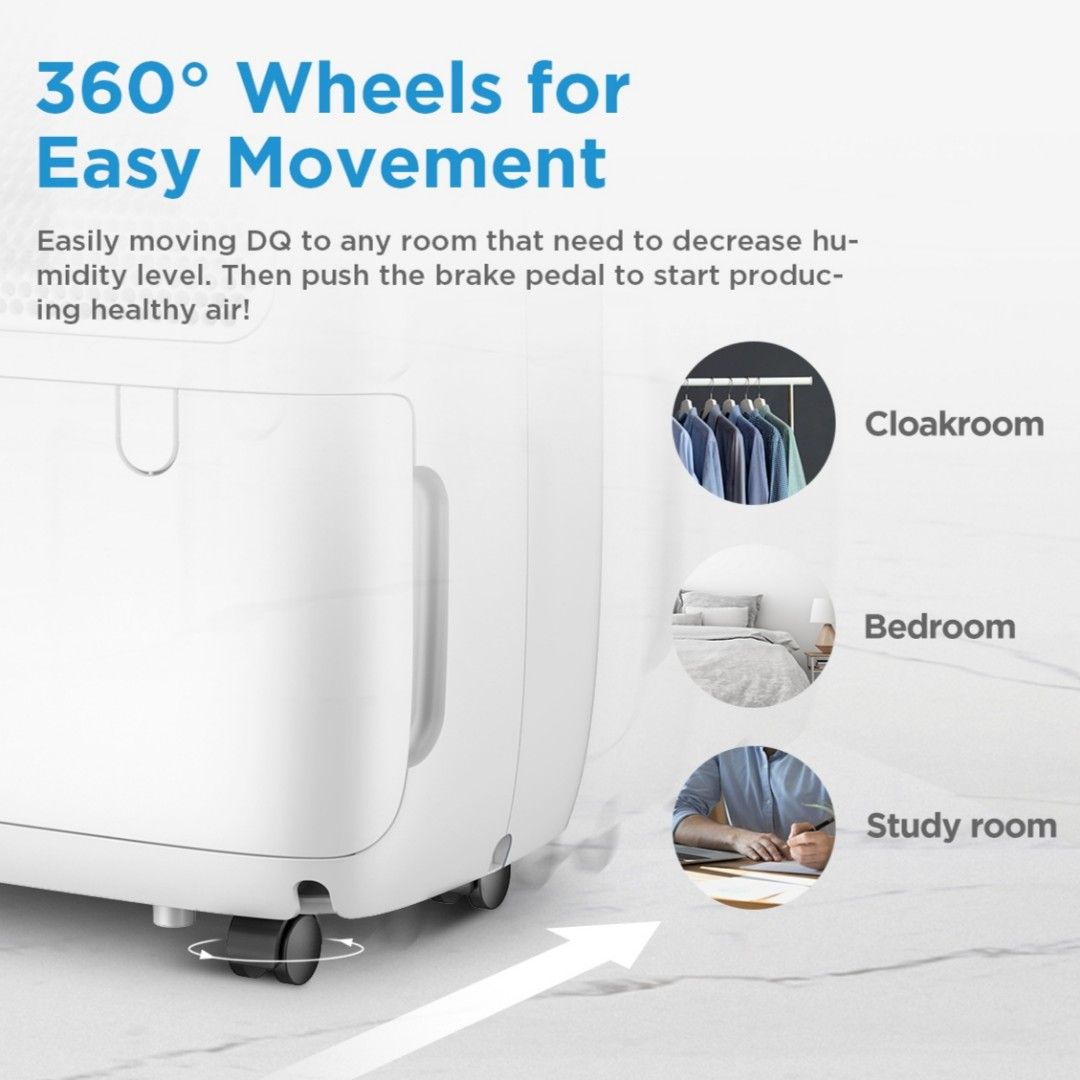 【SG Ready Stock SG PLUG】Midea Super Ionizer Dehumidifier 10L MDDQ ...