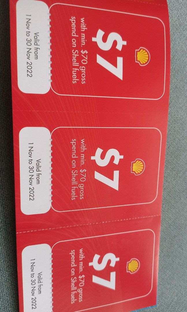 Shell voucher, Tickets & Vouchers, Vouchers on Carousell