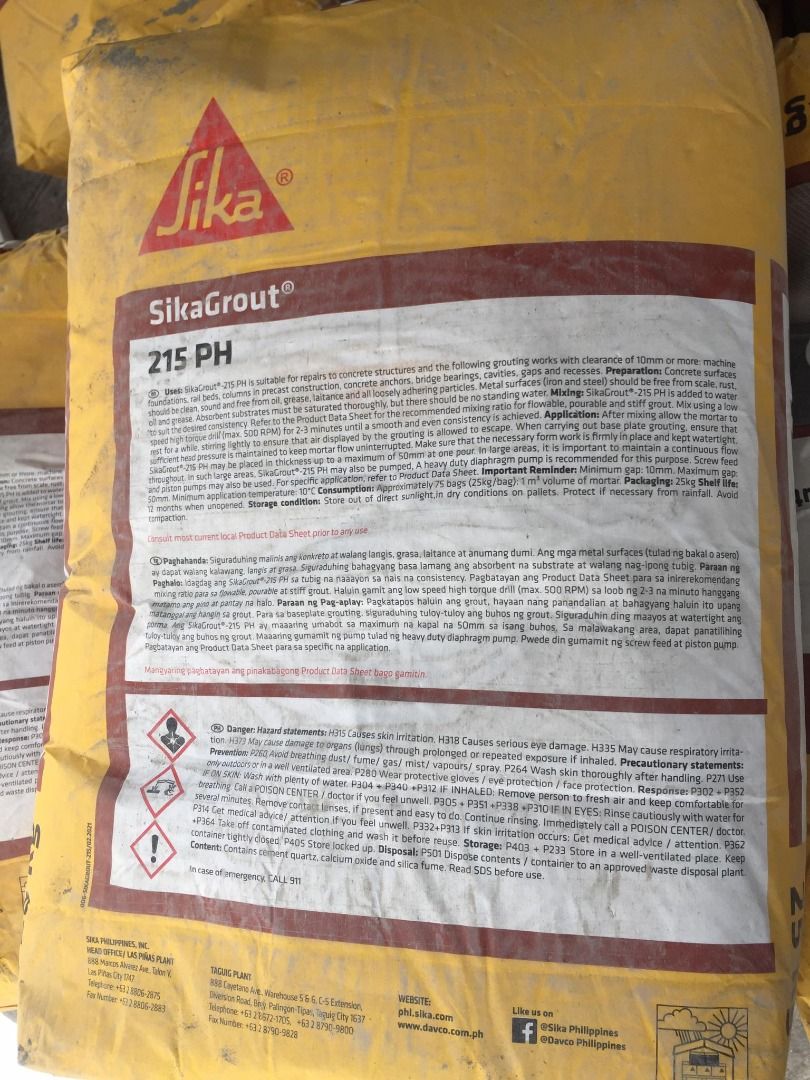 Sika Grout, Commercial & Industrial, Industrial Equipment on Carousell