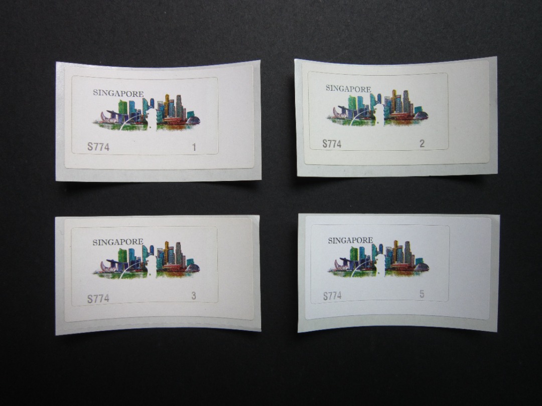 Singapore Frama Vending Machine Postage Stamp Labels, discontinued ...
