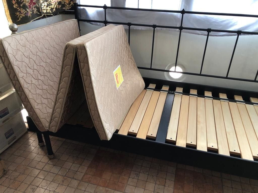 Retro Vintage Single Day Bed with Pullout/Retractable Frame, Furniture ...