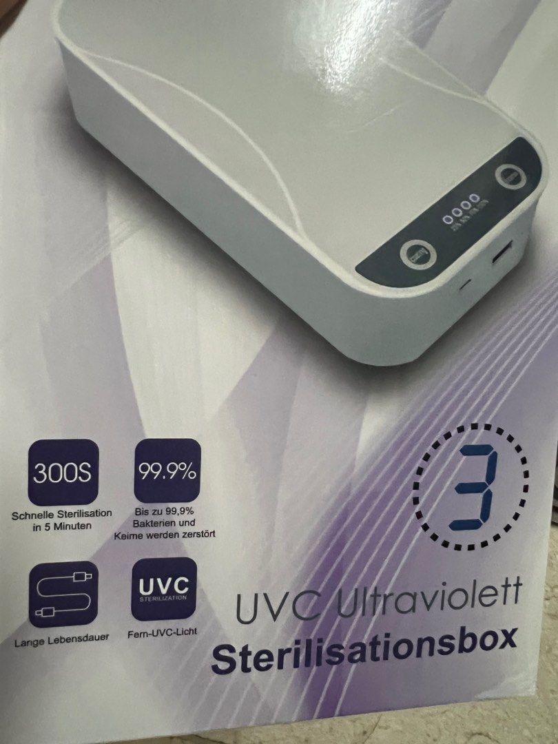 STERILISATION BOX, Beauty & Personal Care, Sanitizers & Disinfectants ...