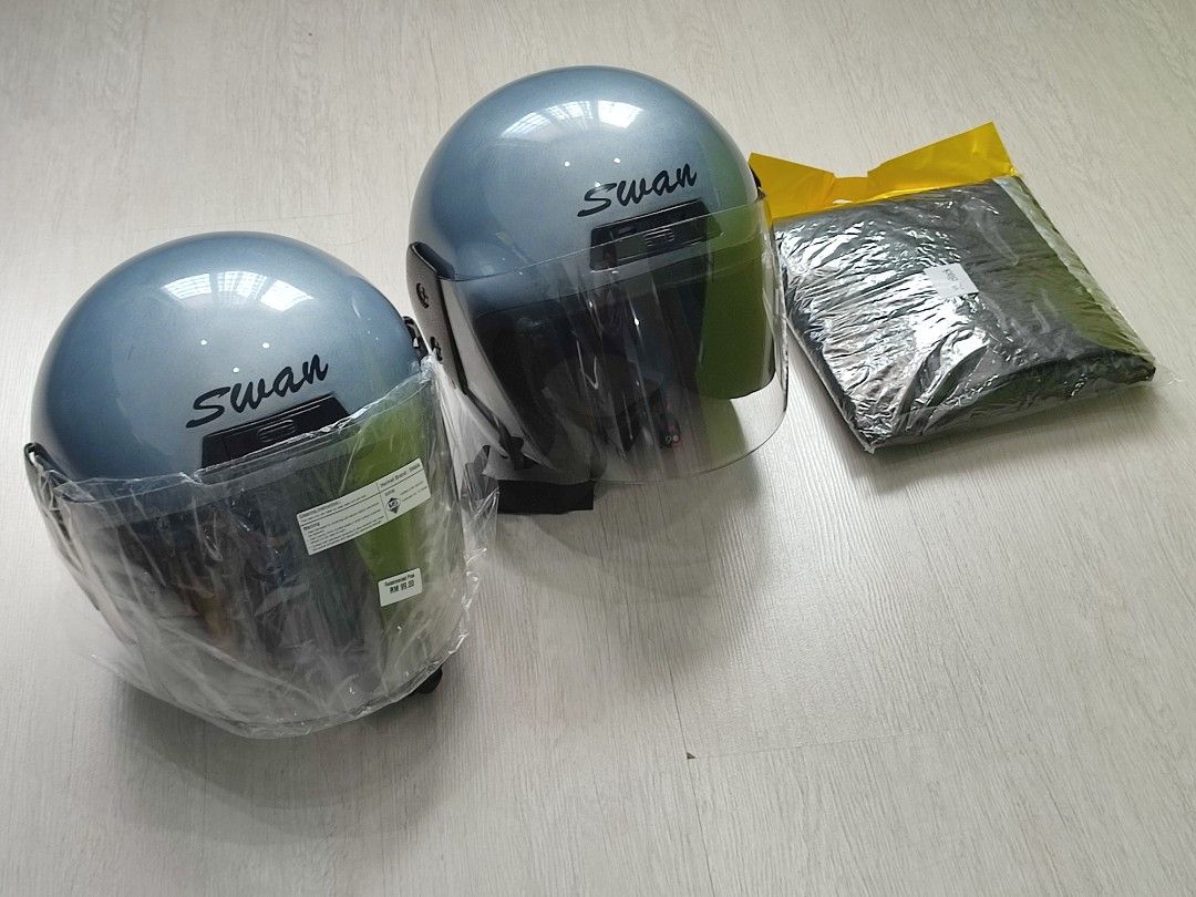 Swan Motorcycle Helmet Motorsikal Raincoat Baju Hujan, Everything Else ...