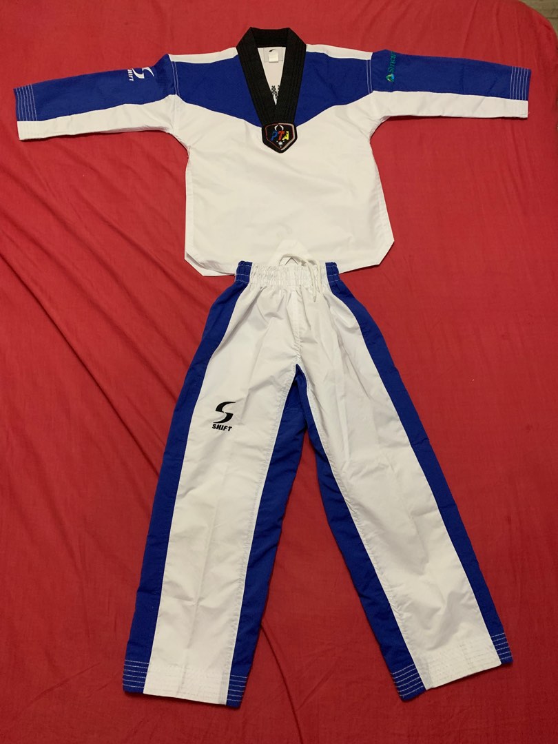 Taekwondo Dobok Kyorogi Competition Blue, Babies & Kids, Babies & Kids ...