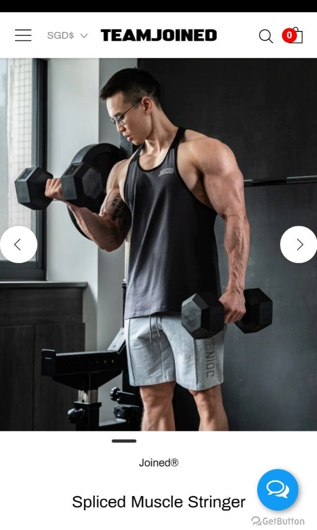 Teamjoined Muscle Stringer, Men's Fashion, Activewear on Carousell