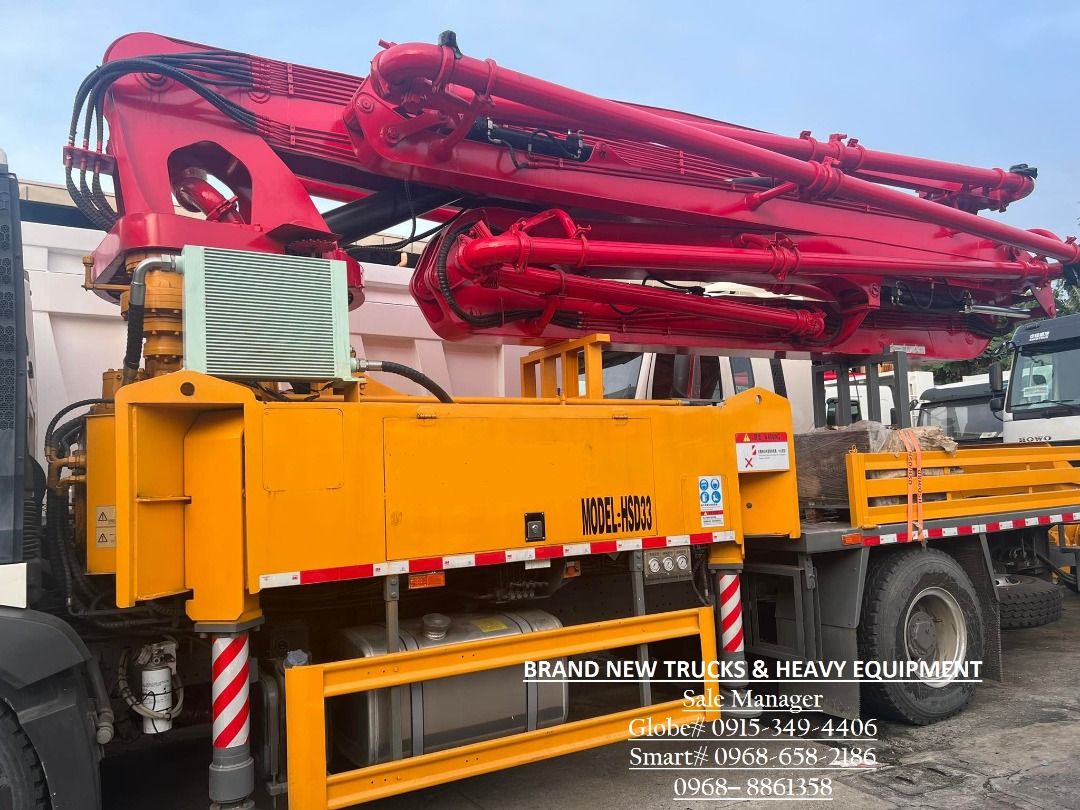 Truck Mounted Pump Crete Howo 6w 33m Brand New, Special Vehicles, Heavy ...