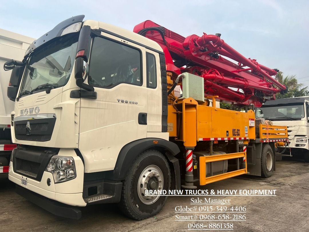 Truck Mounted Pump Crete Howo 6w 33m Brand New, Special Vehicles, Heavy ...